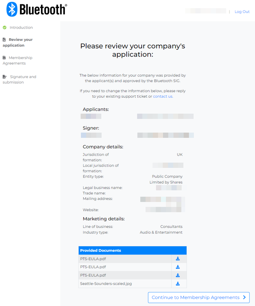 Applying for Membership With the Bluetooth SIG – Bluetooth SIG help & support